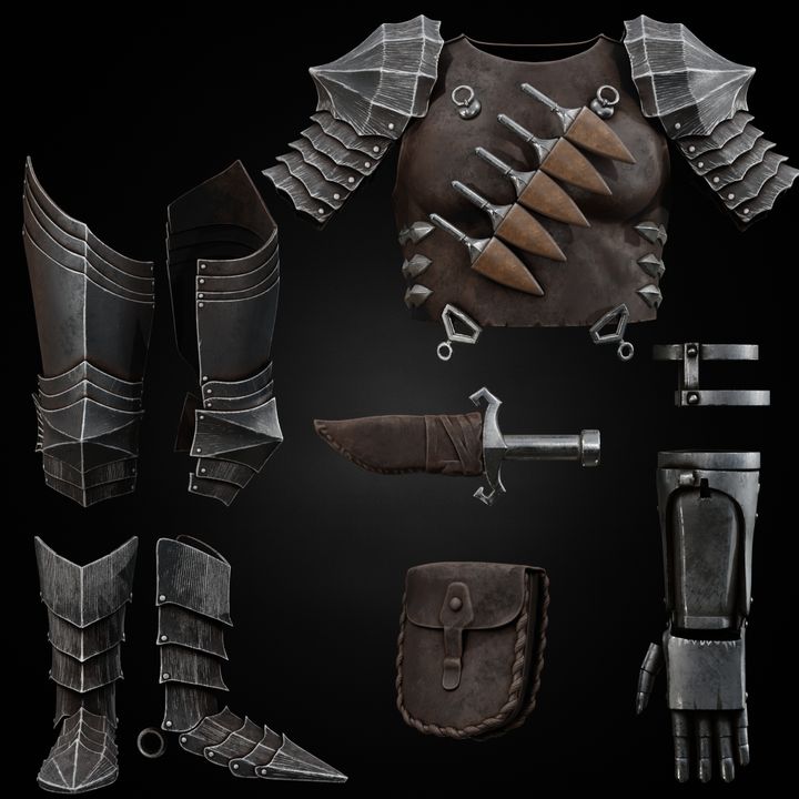 3D Printable BERSERK ARMOR GUTS ARMOR SET the black swordsman life size cosplay - Berserk Fan ...